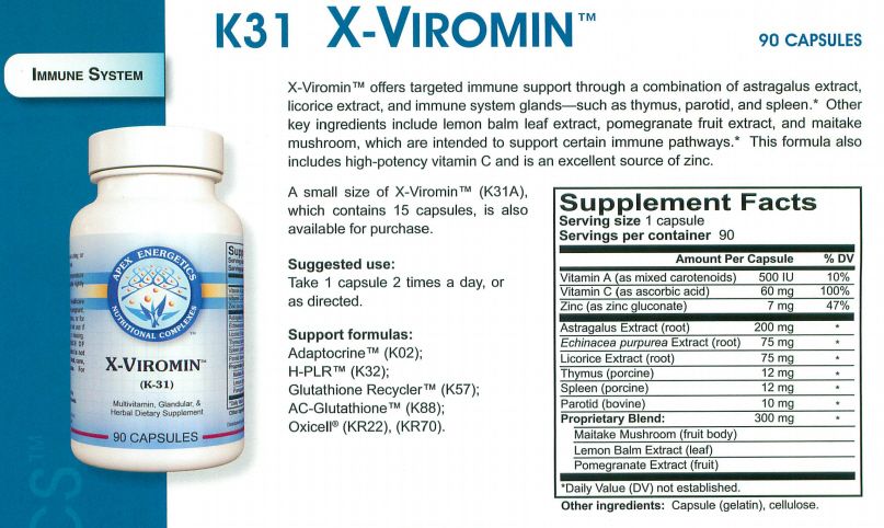X-Viromin™ Small by Apex Energetics-K31A