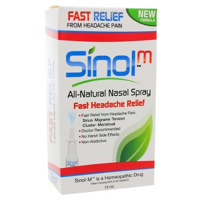 Sinol-M Headache Nasal Spray 15ml by Sinol USA-GG_SI0002_0N0